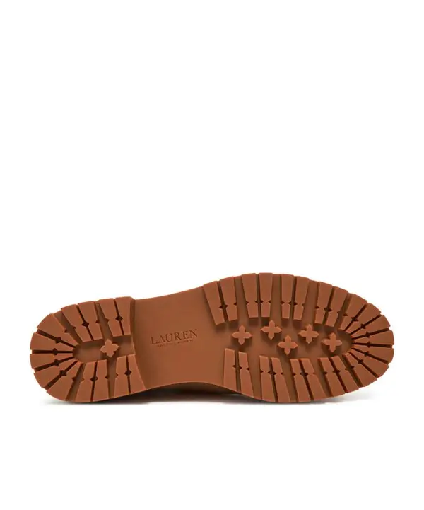 Ralph Lauren Round Toe Ankle Boots - Brown
