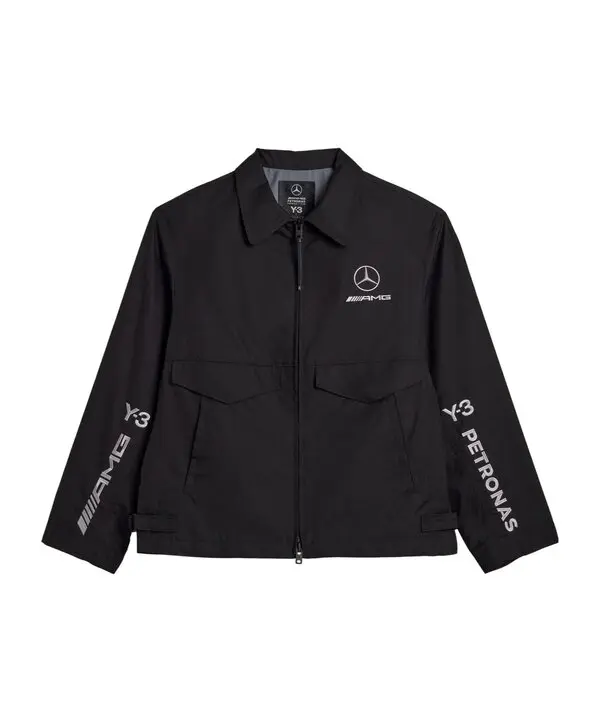 Y3 Zip Up Jacket With Wolf Graphic