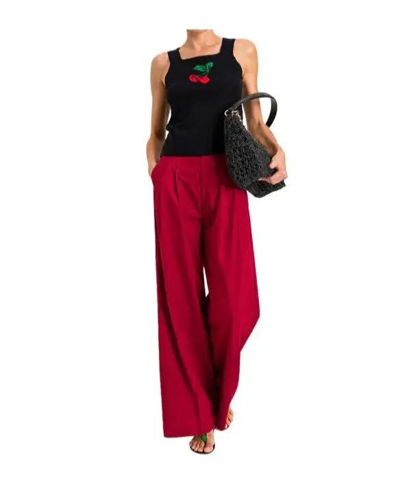 TWINSET Elastic Pleated Casual Pants
