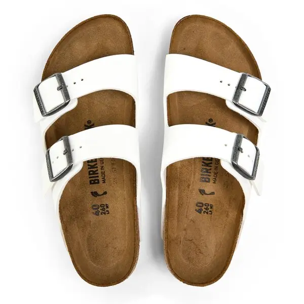 BIRKENSTOCK Arzna Adjustable Flat Sandals - White