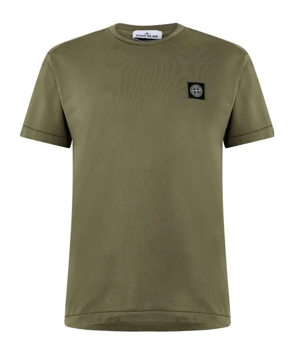 Stone Island Cotton Compass Logo Patch T-shirt