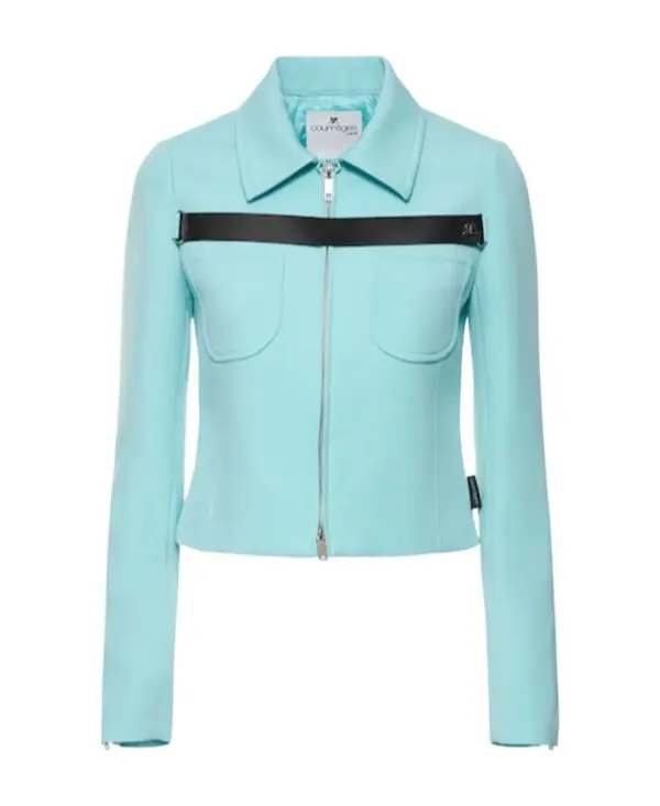 COURREGES Zip-up Casual Jacket With Front Pockets