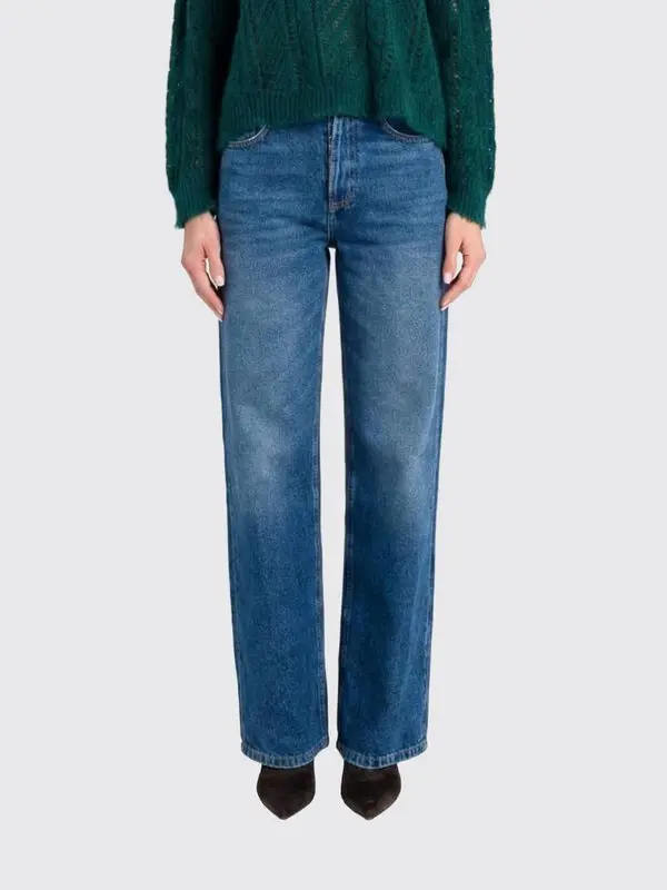 TWINSET Classic Wide Leg Denim Jeans