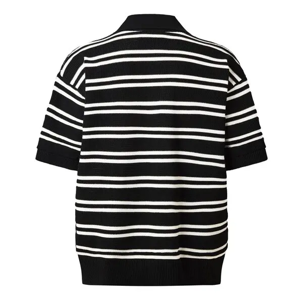 Amiri Striped Knit Polo Top