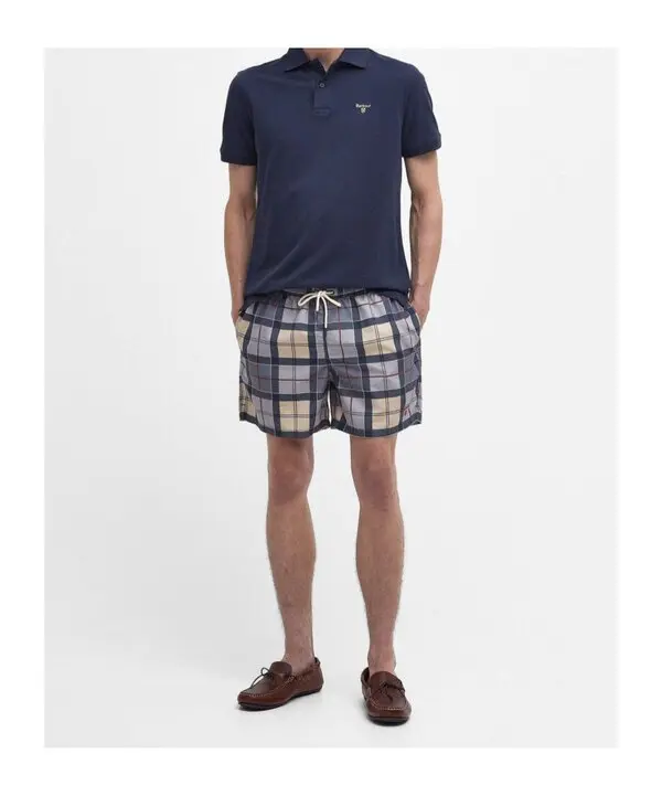 Barbour Checked Swim Trunks
