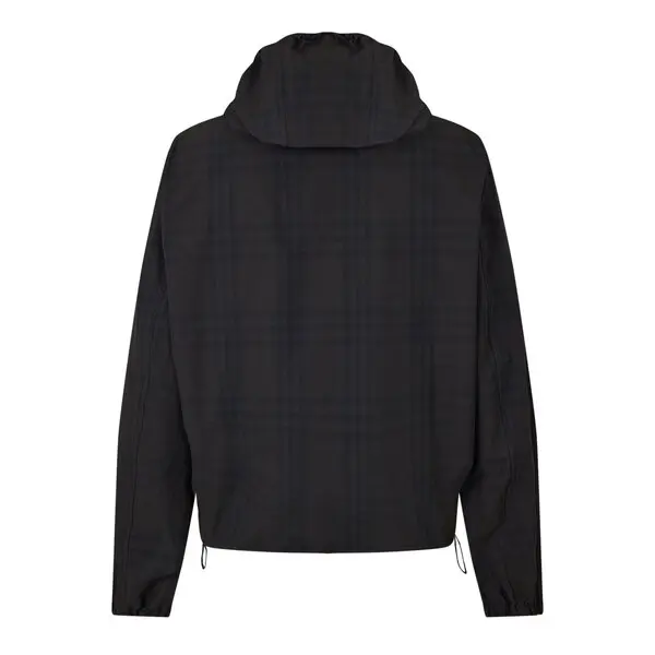 Burberry Plaid Hooded Zip-up Windbreaker