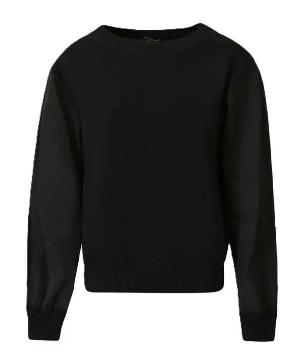 Max Mara Long-sleeved Knitted Shirt - Black