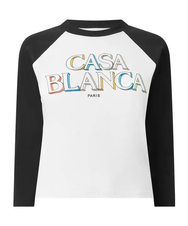 Casablanca Printed Long Sleeve T-shirt