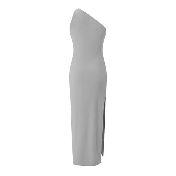 Norma Kamali One-shoulder Ruched Midi Dress