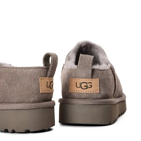 UGG Classic Ankle Boots With Sheepskin Lining - Gray
