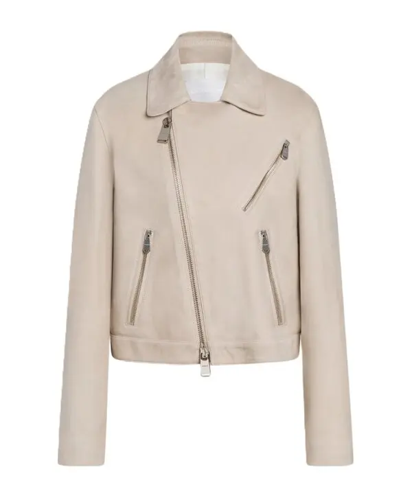 DONDUP Long-sleeved Leather Jacket