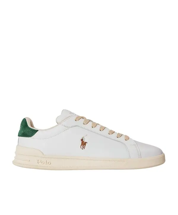 Polo Ralph Lauren Leather Low-top Sneakers With Logo Detail - No