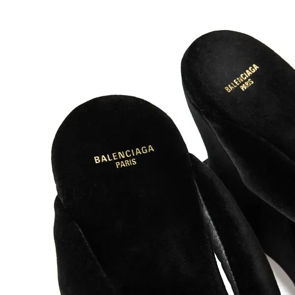 Balenciaga Wedge Thong Flip-flops - Black