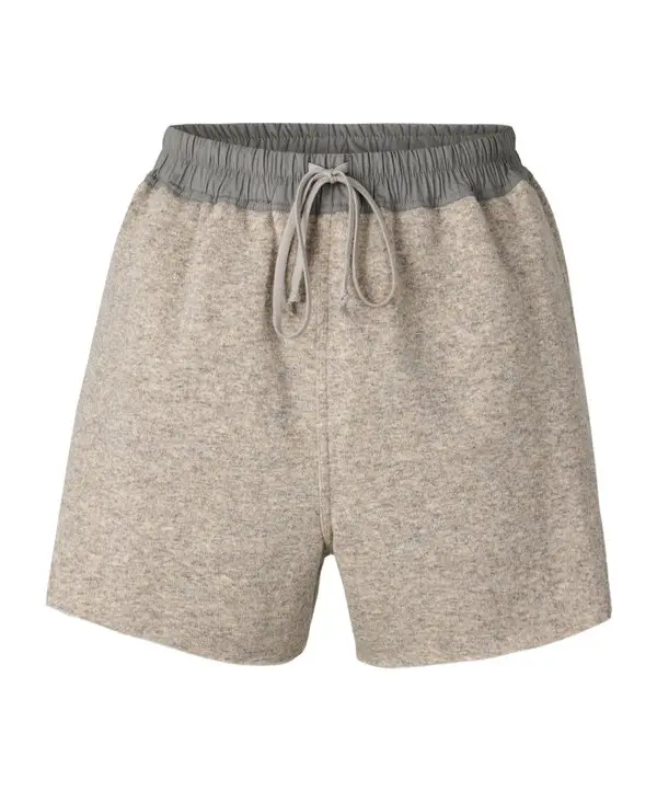Rick Owens Heather Gray Knit Shorts - No