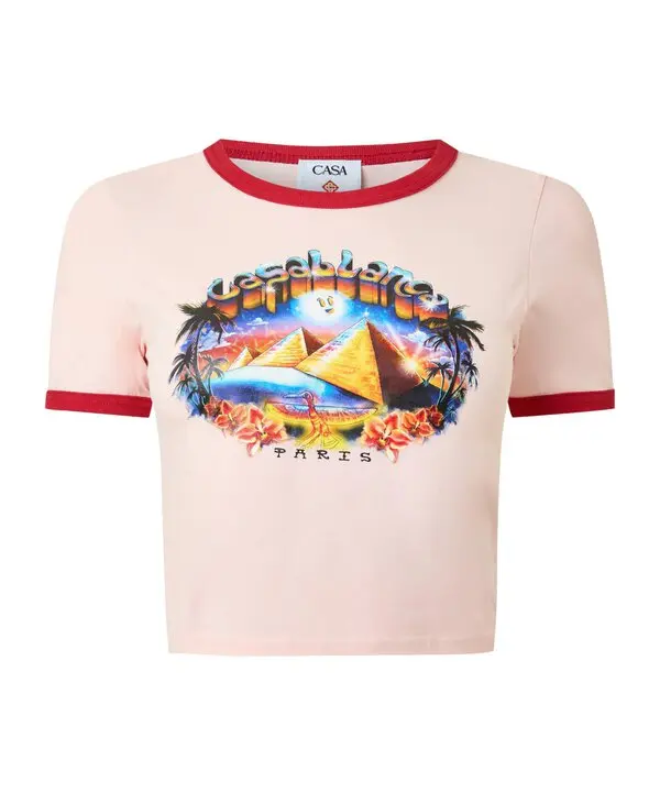 Casablanca Printed T-shirt - Pink