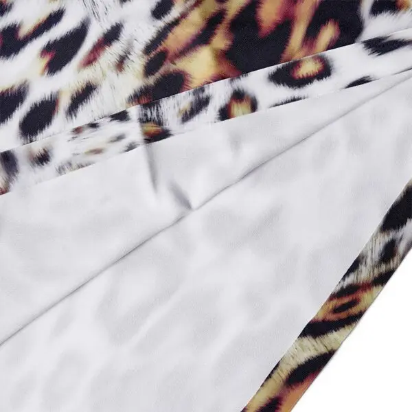 Norma Kamali Strapless Leopard Print Stretch Midi Dress