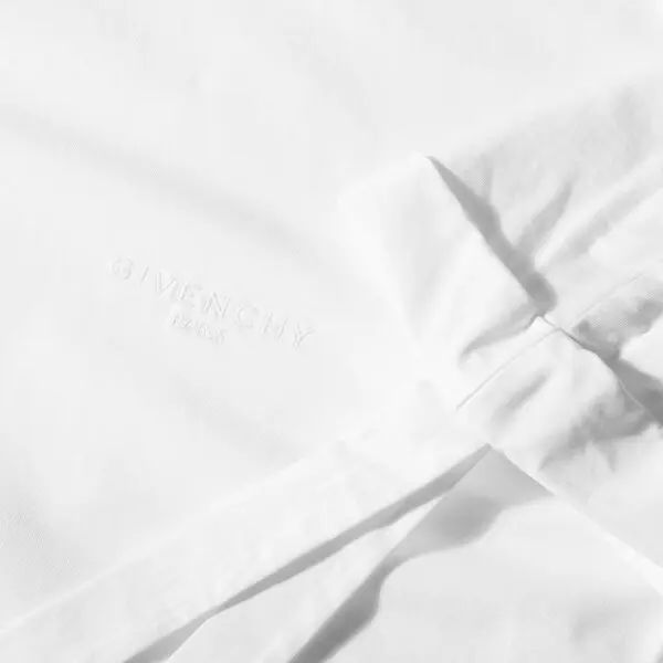 Givenchy Crew-neck Short-sleeve Top With Tied Cuffs