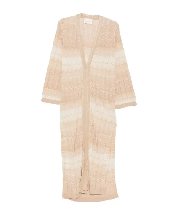 MC2 SAINT BARTH Zig-zag Knit Cardigan