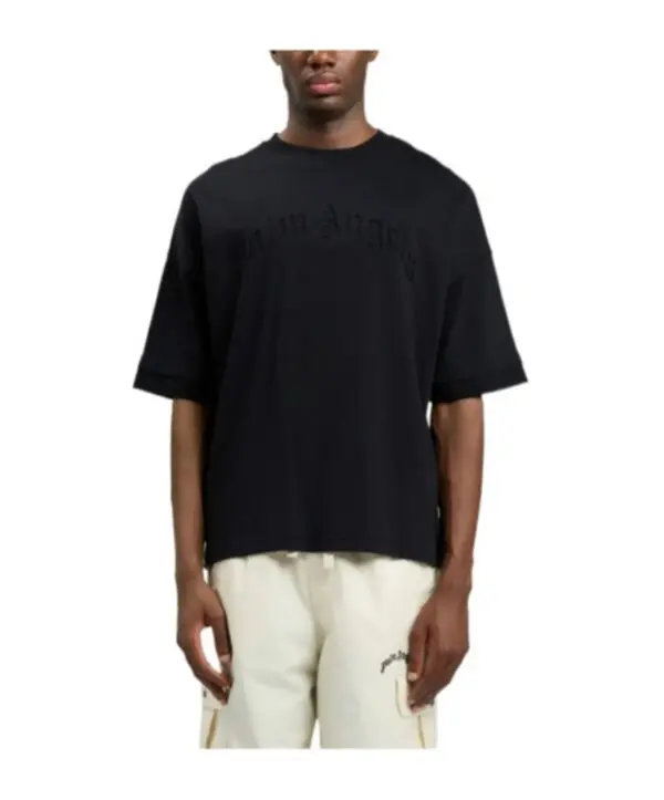 Palm Angels Round Neck Short-sleeved Top