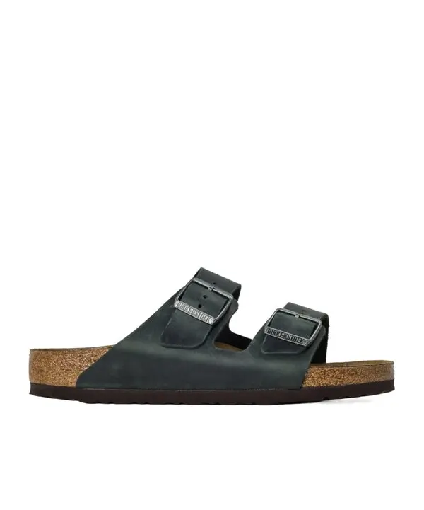 BIRKENSTOCK Flat Leather Sandals With Buckle Detail - No