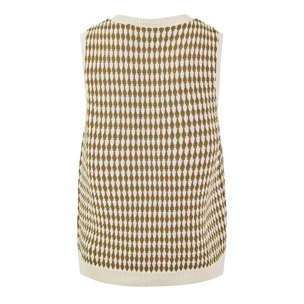 Varley Button-front Knit Vest - Nude
