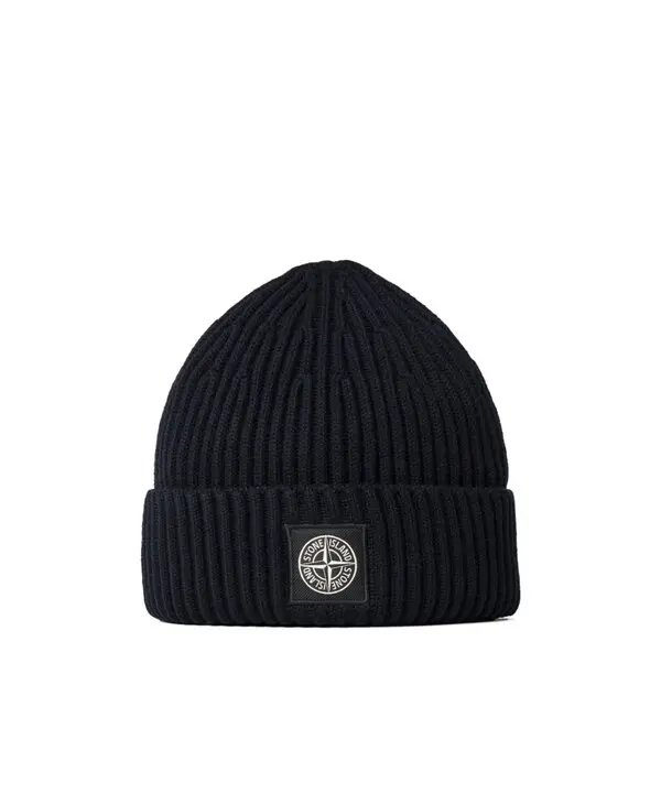 Stone Island Ribbed Knit Beanie