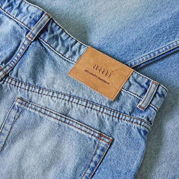 AMI Paris Straight Leg Denim Trousers