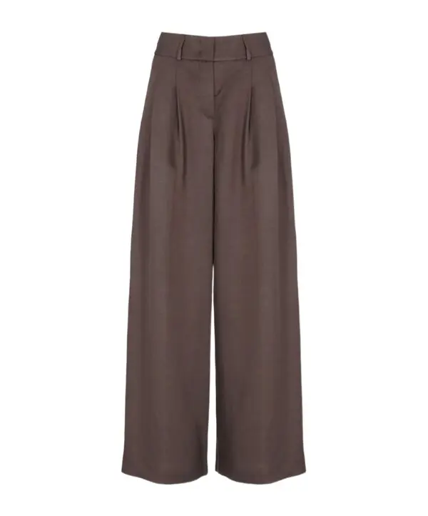 Peserico Pleated Wide-leg Trousers