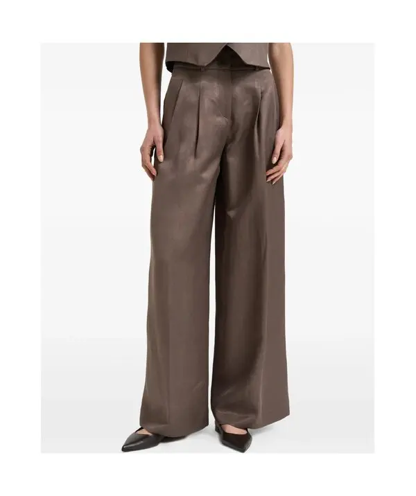 Peserico Pleated Wide-leg Trousers