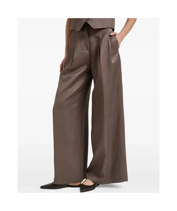 Peserico Pleated Wide-leg Trousers
