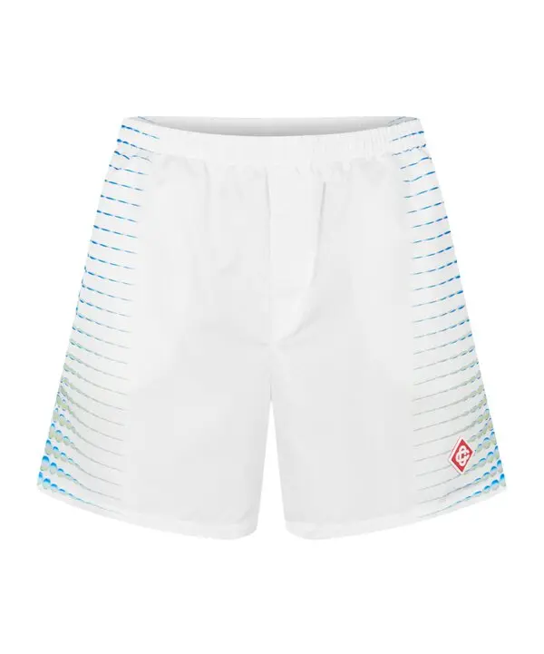 Casablanca Logo Detail Shorts - White