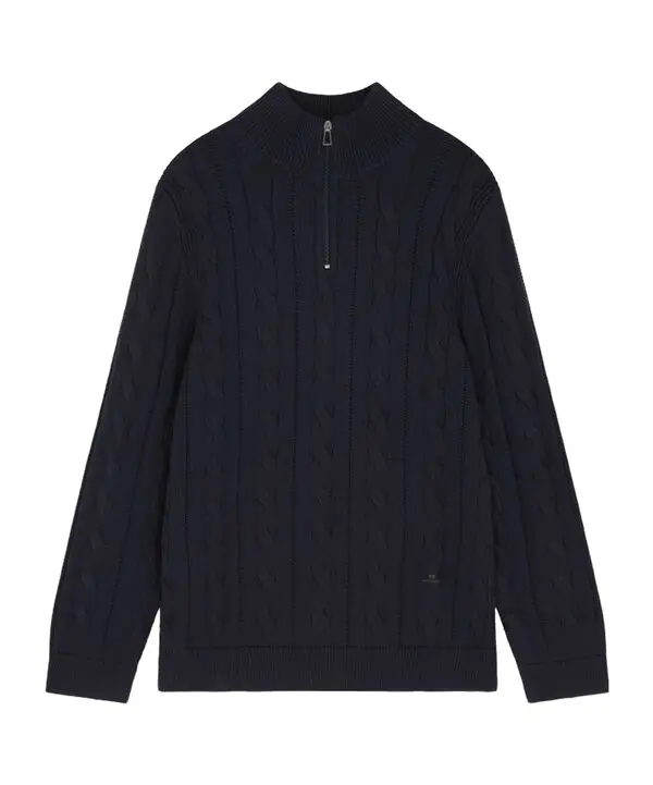 Paul Smith Long Sleeve Zip Neck Knit