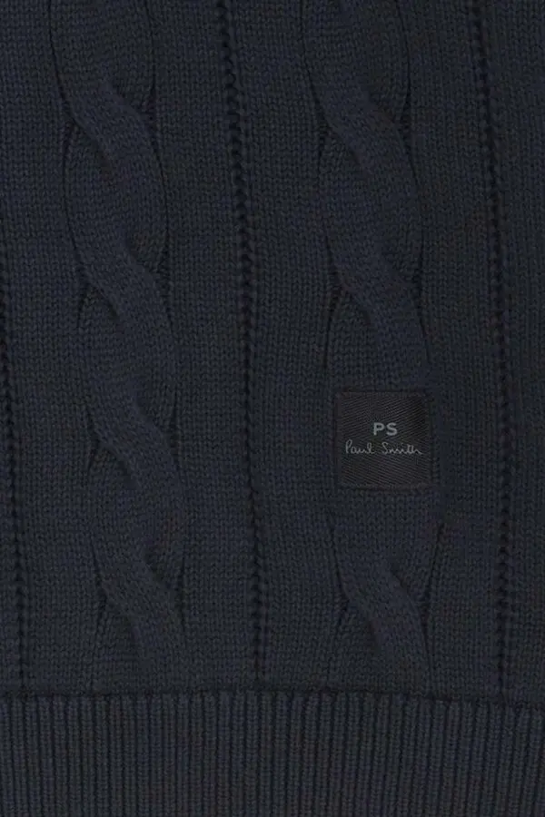Paul Smith Long Sleeve Zip Neck Knit