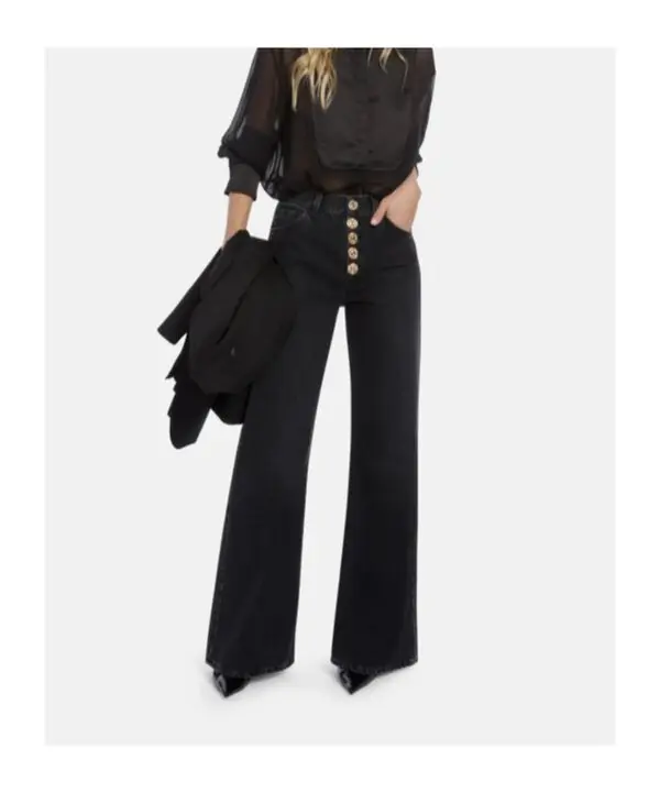 DONDUP Button-detail Wide-leg Jeans