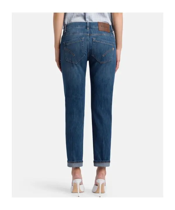 DONDUP Medium Wash Denim Jeans With Belt Loops