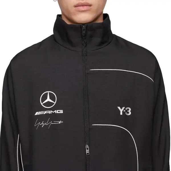 Y3 Classic Stand Collar Jacket With Mercedes Amg Logo