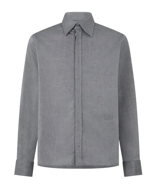 MAISON MARGIELA Zip Concealed Shirt Jacket
