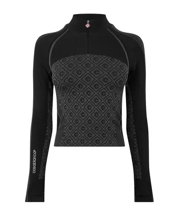 Casablanca Half-zip Long-sleeve T-shirt
