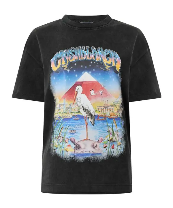 Casablanca Printed T-shirt - Black