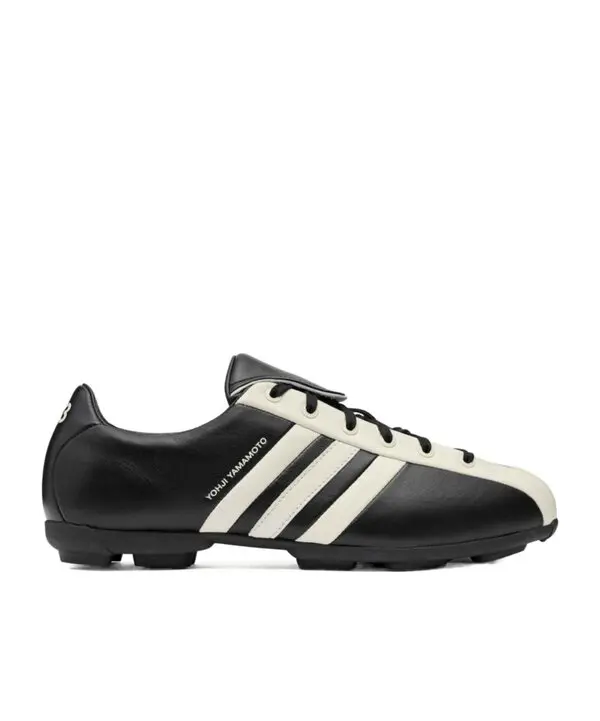 Y3 Leather Lace-up Sneakers - Black