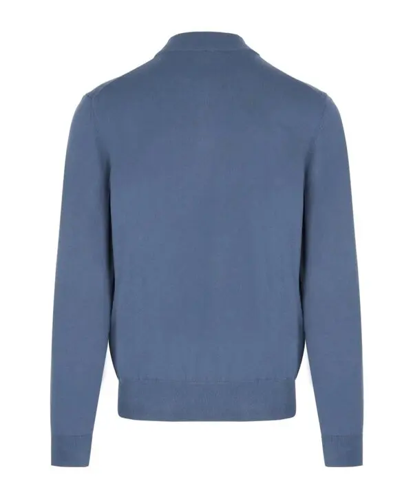 Hugo Boss Zip-neck Knitted Pullover
