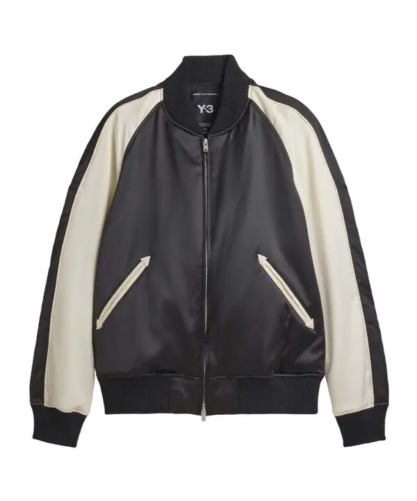 Y3 Liquid Logo Satin Souvenir Jacket