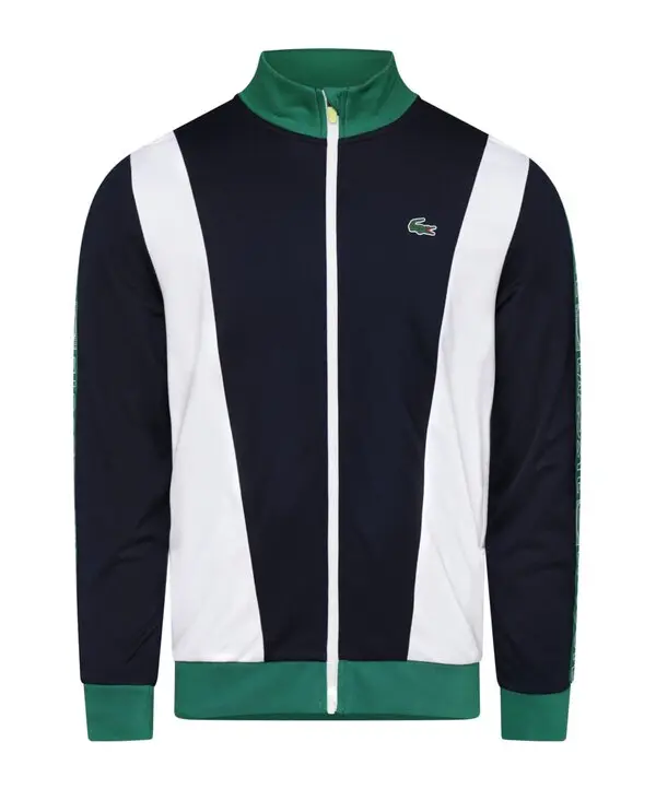 Lacoste Color-blocked Sports Jacket With Zippered Pockets