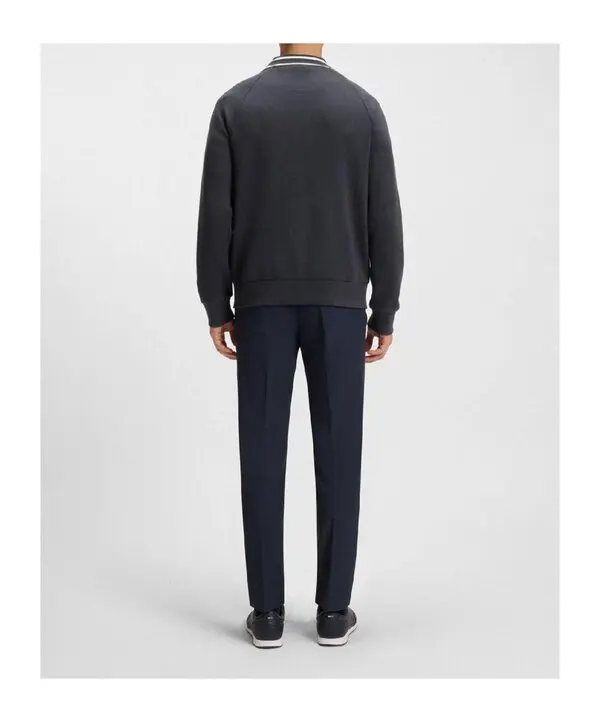 Hugo Boss Relaxed Fit Cardigan With V-neck And Button Closure