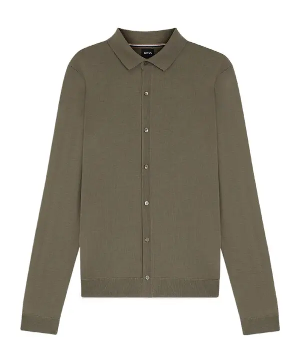 Hugo Boss Helbert Regular Fit Shirt In Virgin Wool