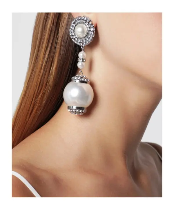 Alessandra Rich Bijoux Crystal Drop Earrings