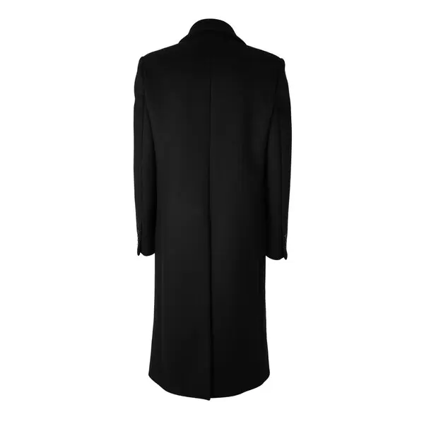 Balenciaga Thick Wool Long Overcoat