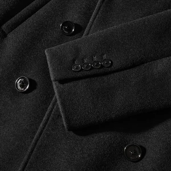 Balenciaga Thick Wool Long Overcoat