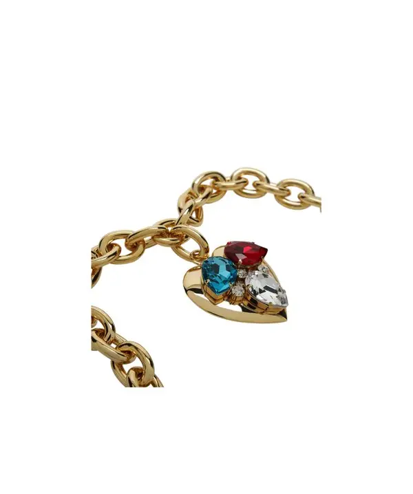 Alessandra Rich Bijoux Heart Pendant Necklace - Multi-color