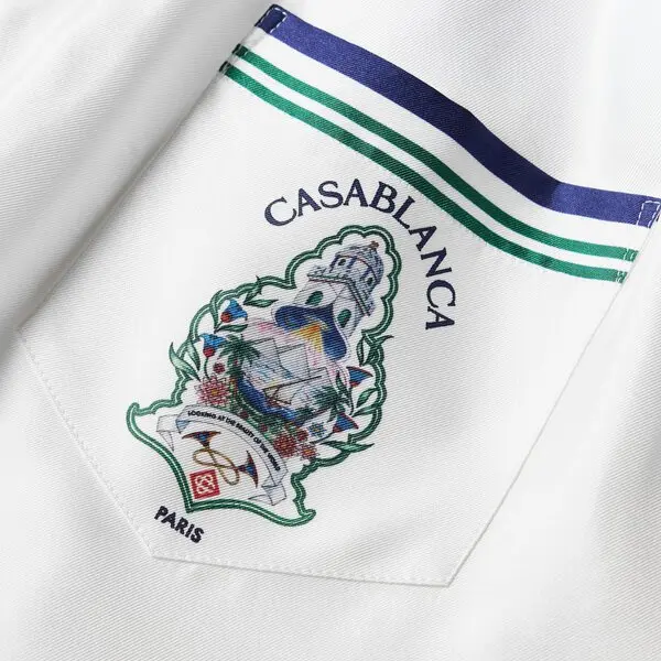 Casablanca Striped Detail Shorts